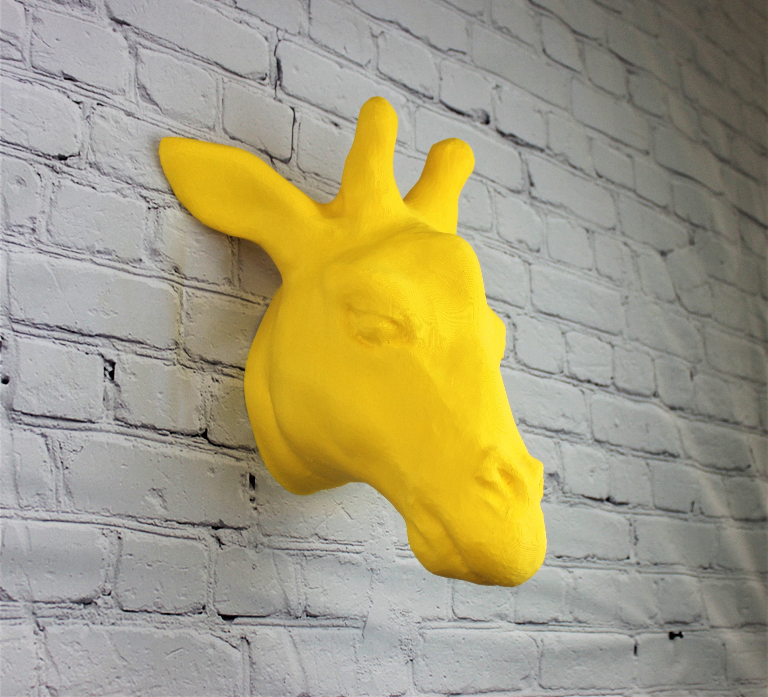 LARGE Detailed Giraffe Wall Head Modern Decor | Etsy