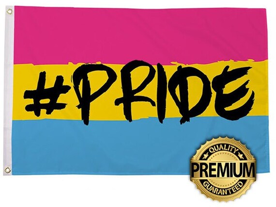 Pansexual PRIDE Flag Large Premium Quality Pans Flag 5ft X | Etsy