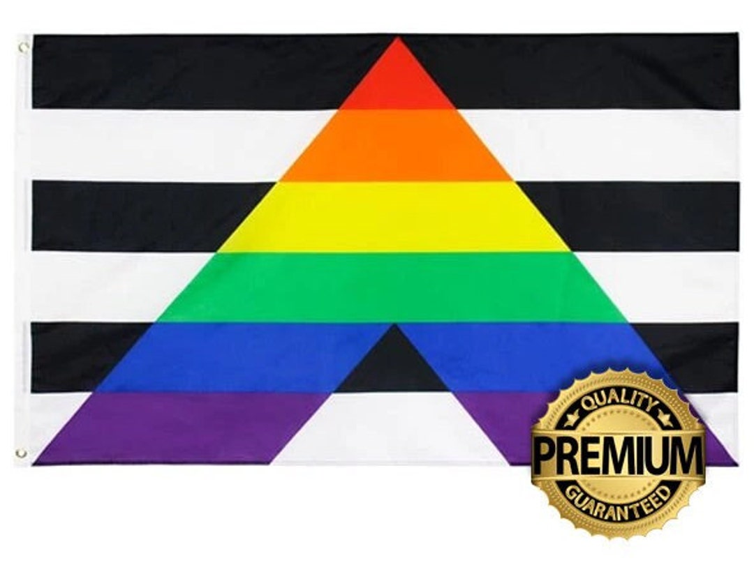 Straight Ally Pride Flag Large Premium Quality Ally Flag 5ft X 3ft ...