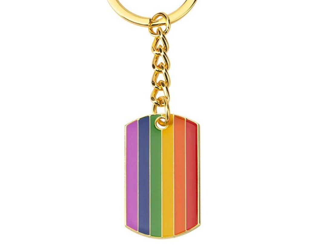 LGBT Rainbow Pride Flag Keyring Keychain LGBTQ Pride Accessories ...