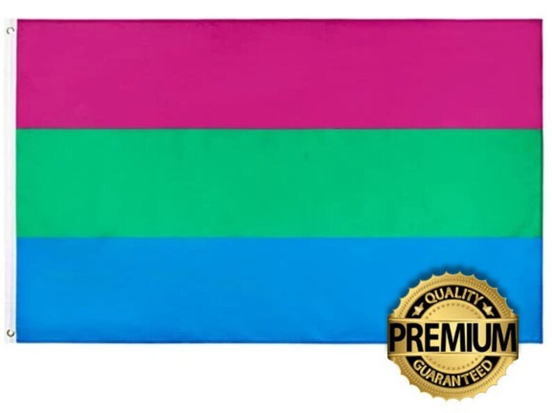 Polysexual Pride Flag Large Premium Quality Poly Flag 5ft X - Etsy UK