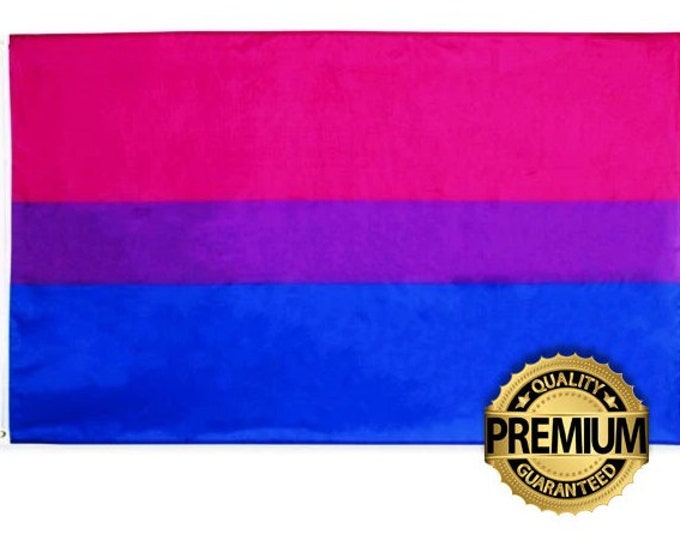 Bisexual Pride Flag Large Premium Quality Bi Flag 5ft X 3ft Double