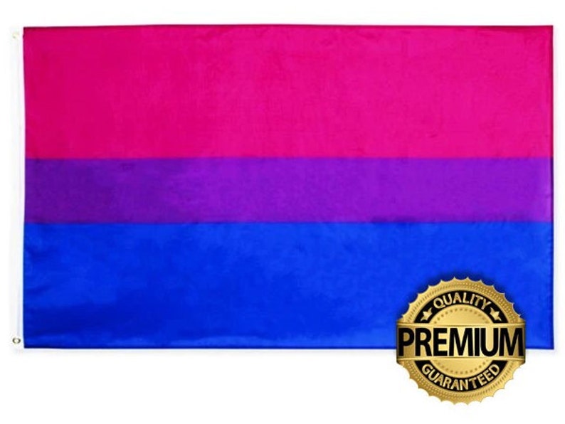 Bisexual Pride Flag Large Premium Quality Bi Flag 5ft X Etsy
