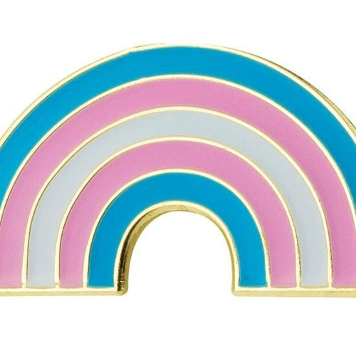 Mini Trans Flag Pin LGBT Pride Badge Stud Transgender - Etsy