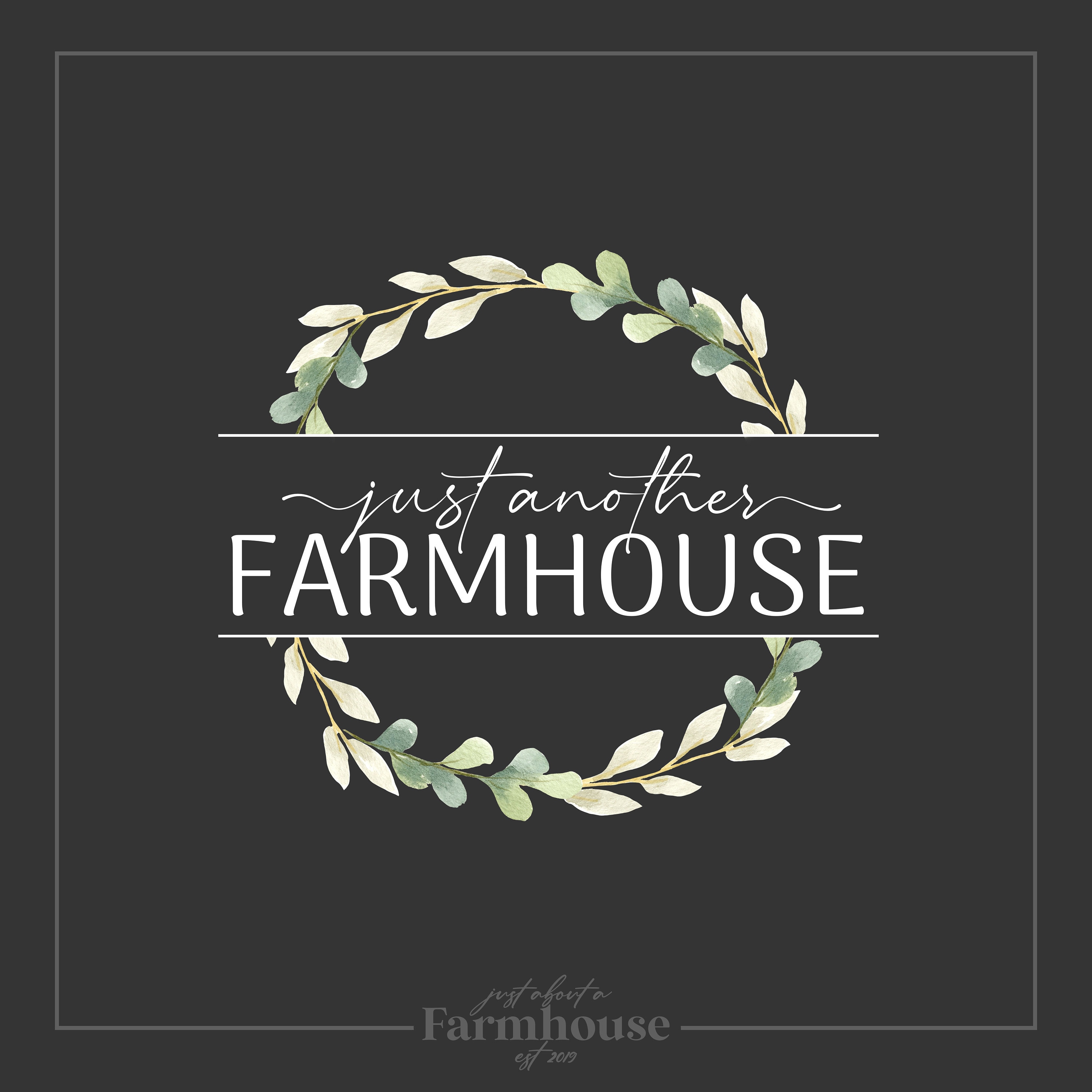 Farmhouse Logo Farm Logo Custom Logo Premade Logo Greenery - Etsy