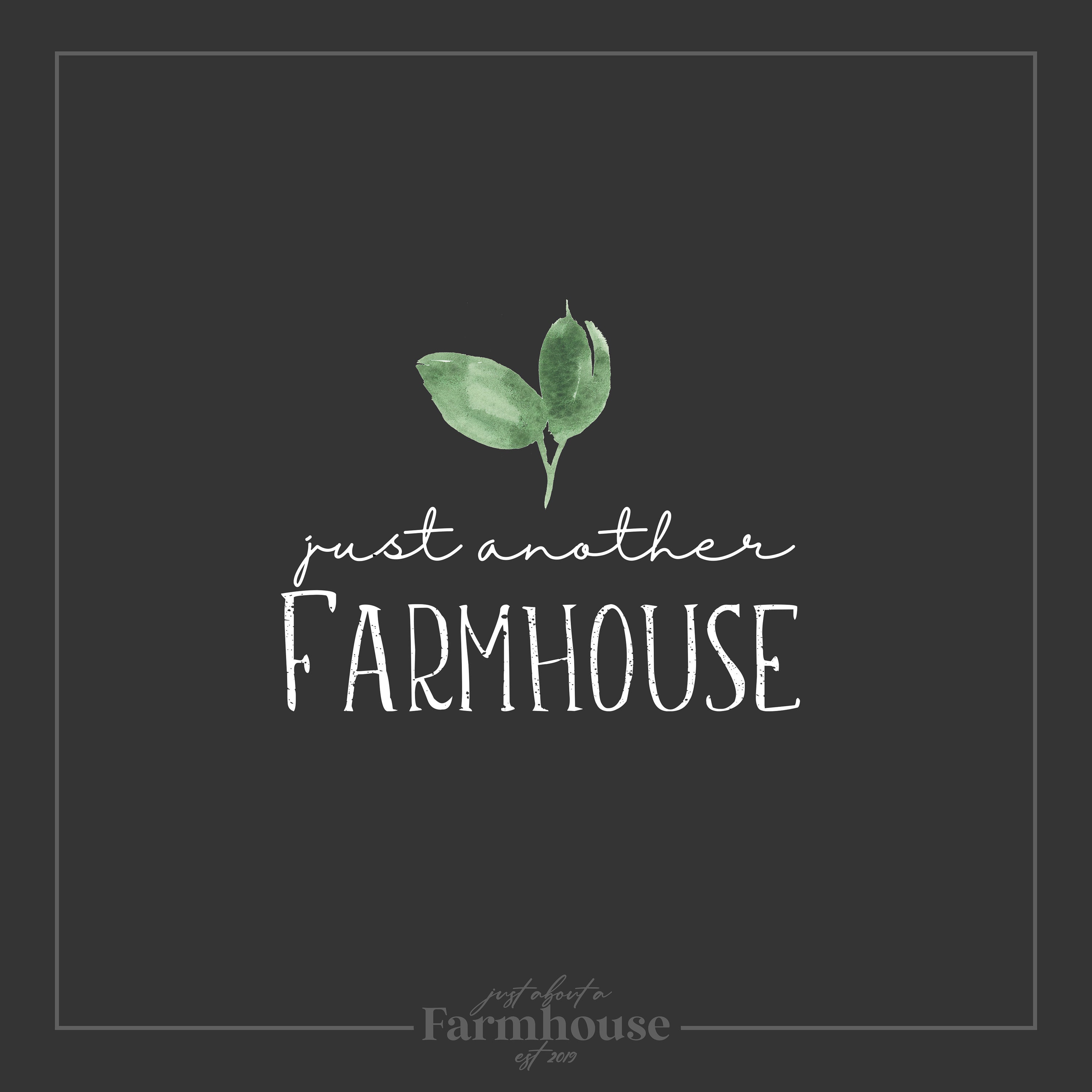 Farmhouse Logo Farm Logo Custom Logo Premade Logo Greenery - Etsy