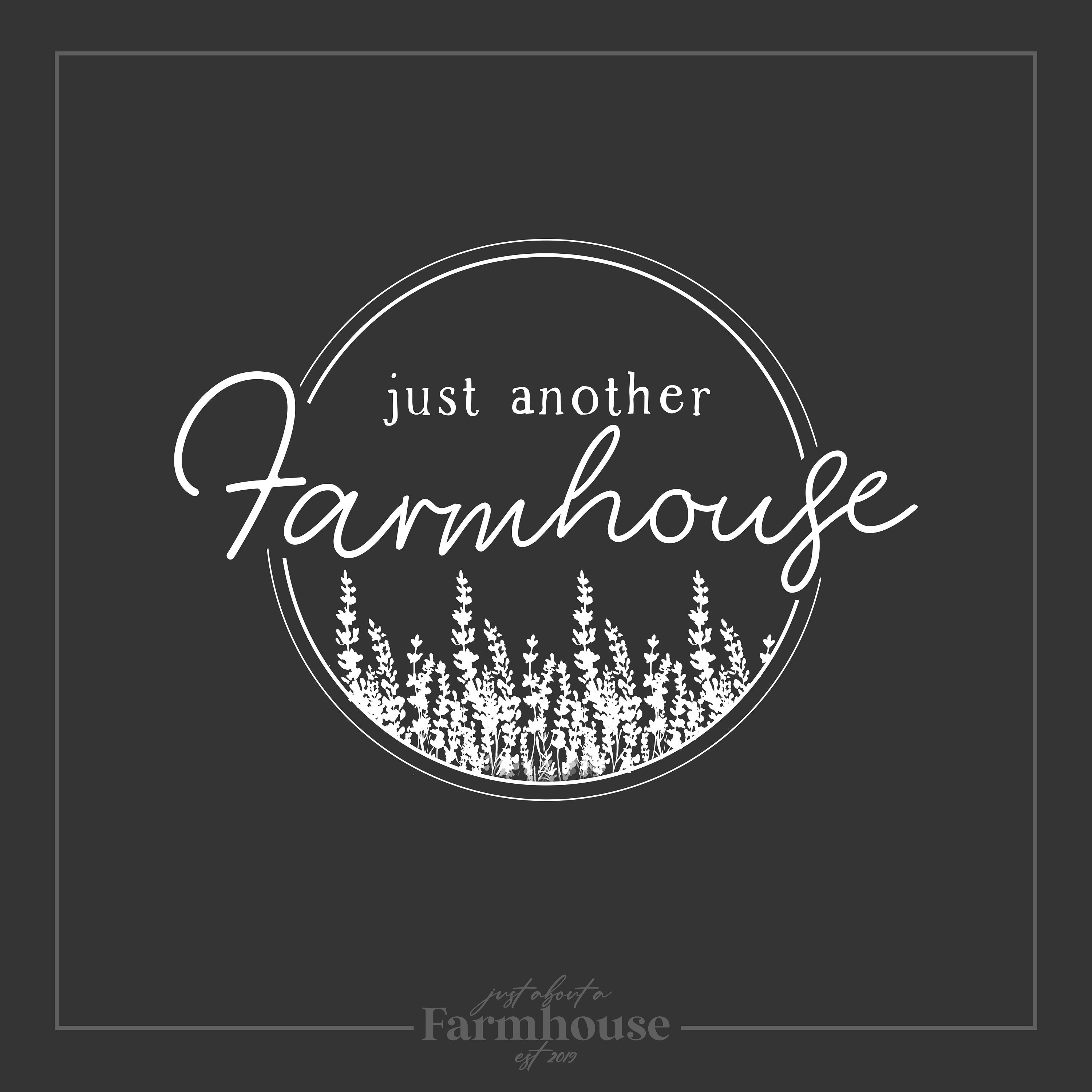 Lavender Logo, Farmhouse Logo, Farm Logo, Custom Logo, Premade Logo ...