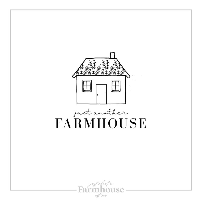 Cottage Logo, Farmhouse Logo, Farm Logo, Custom Logo, Premade Logo - Etsy