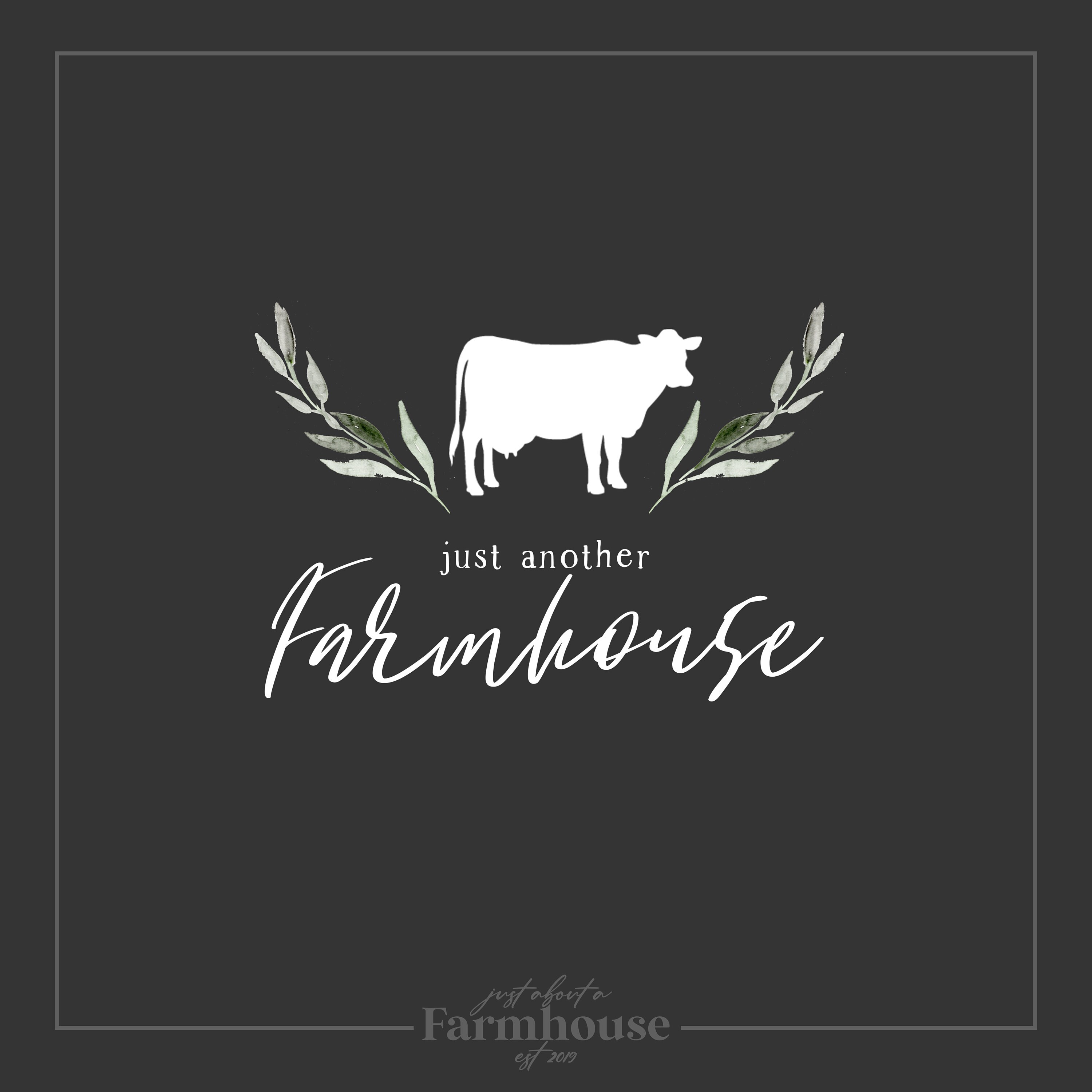 Cow Logo Farmhouse Logo Farm Logo Custom Logo Hand Drawn - Etsy