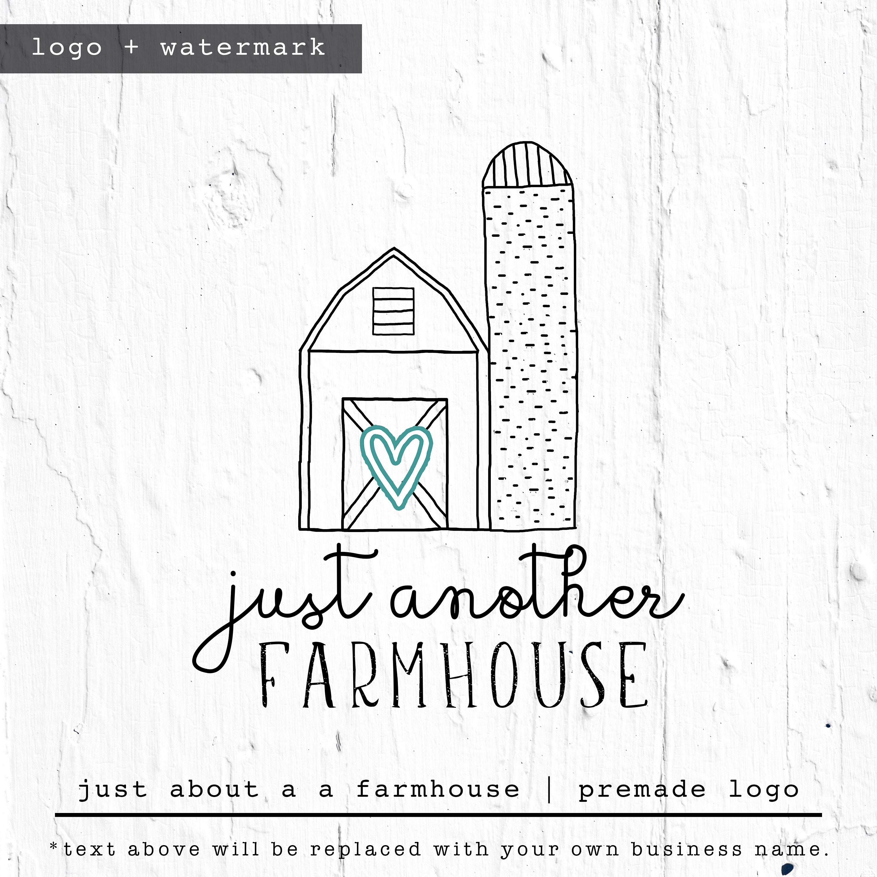 Farmhouse Logo Farm Logo Silo Logo Farm and Silo Custom - Etsy