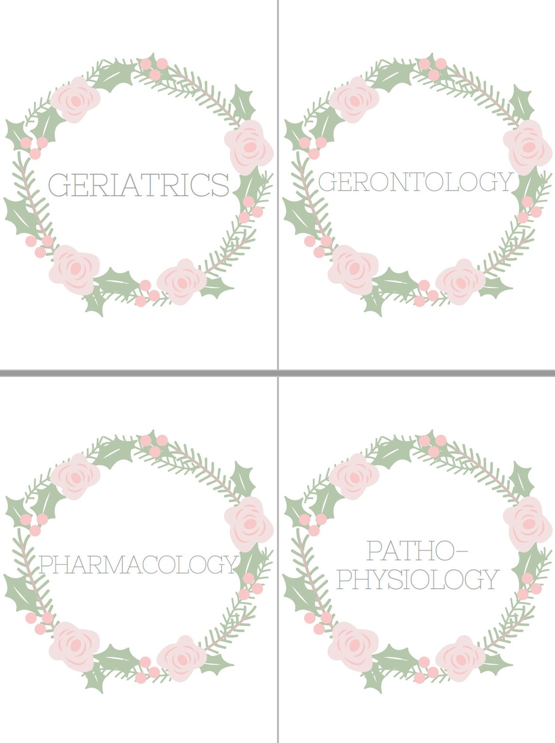 Binder Covers Nursing School Bundle PDF Download - Binder Cover ...