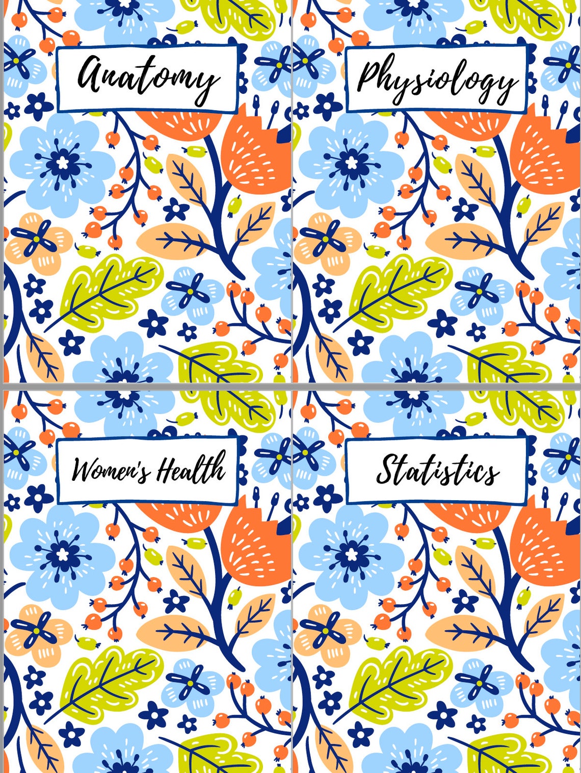 Binder Covers Nursing School Bundle PDF Download - Binder Cover ...