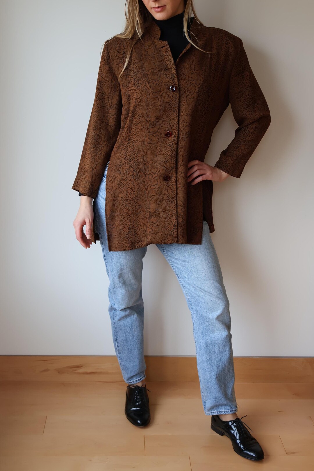 ALGO Snake Skin Blouse - Etsy