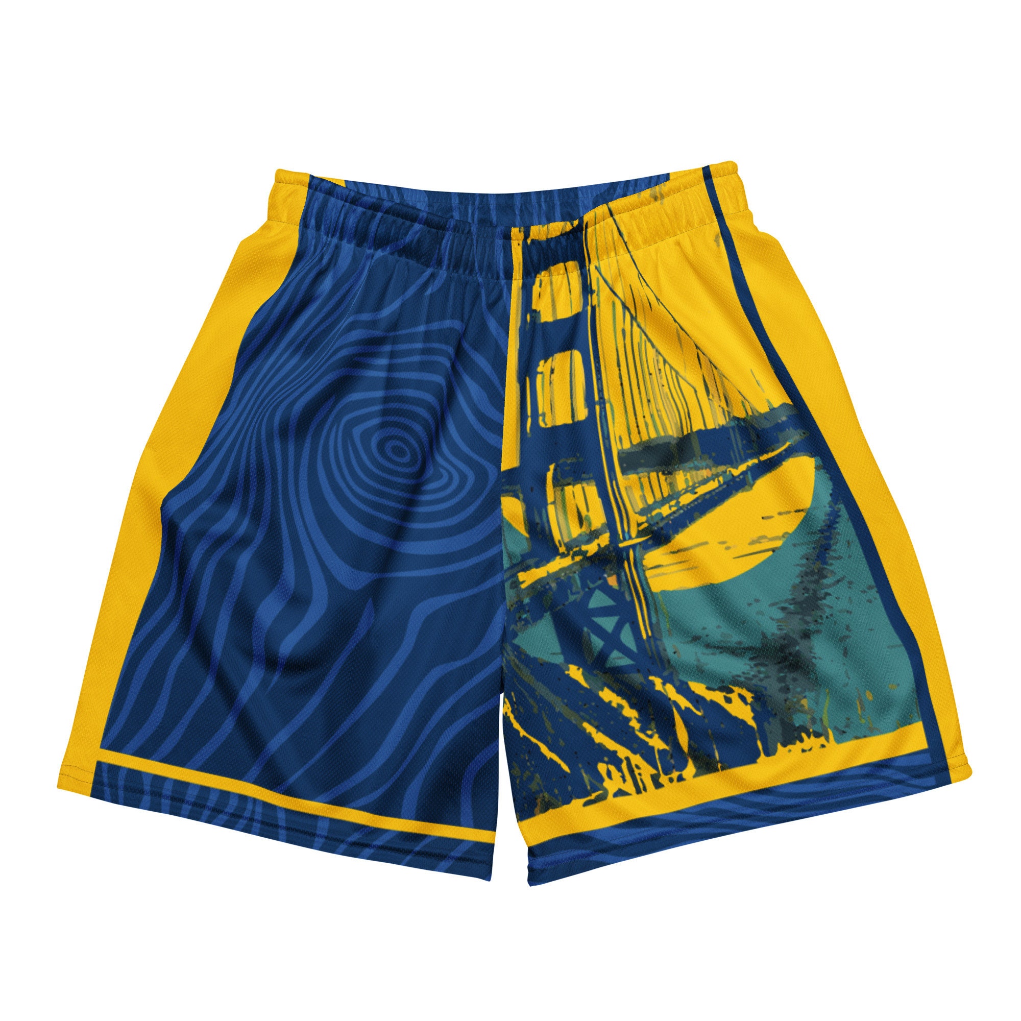 Fog City Unisex Mesh Shorts, Golden State Basketball Shorts - Etsy