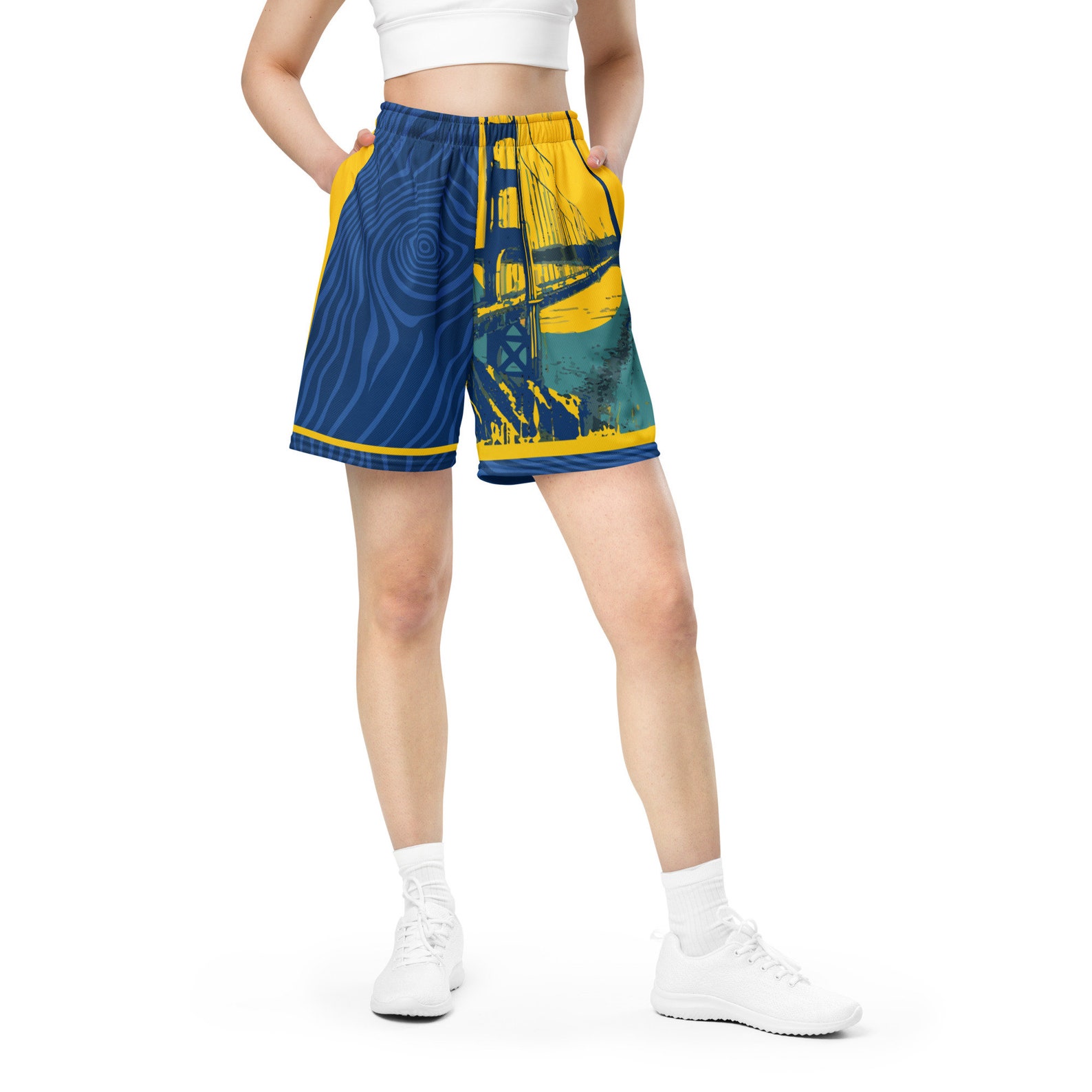 Fog City Unisex Mesh Shorts, Golden State Basketball Shorts - Etsy