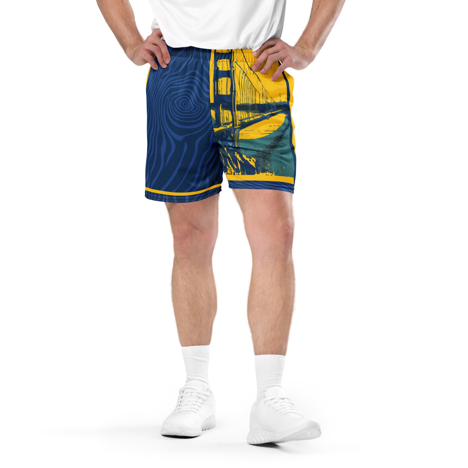 Fog City Unisex Mesh Shorts, Golden State Basketball Shorts - Etsy
