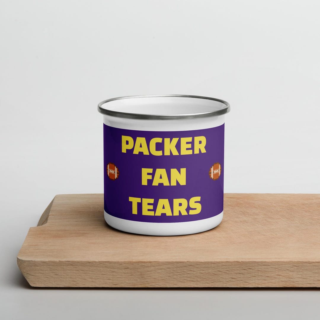 Packer Fan Tears Enamel Mug, Minnesota Vikings Coffee Mug - Etsy