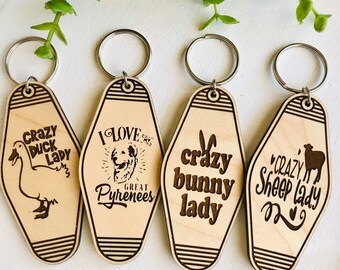 Farm Animal Keychain | Etsy