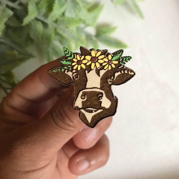 Cow Pin - Etsy