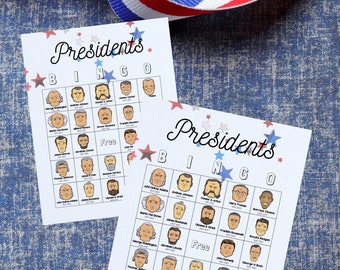 President Bingo - Etsy