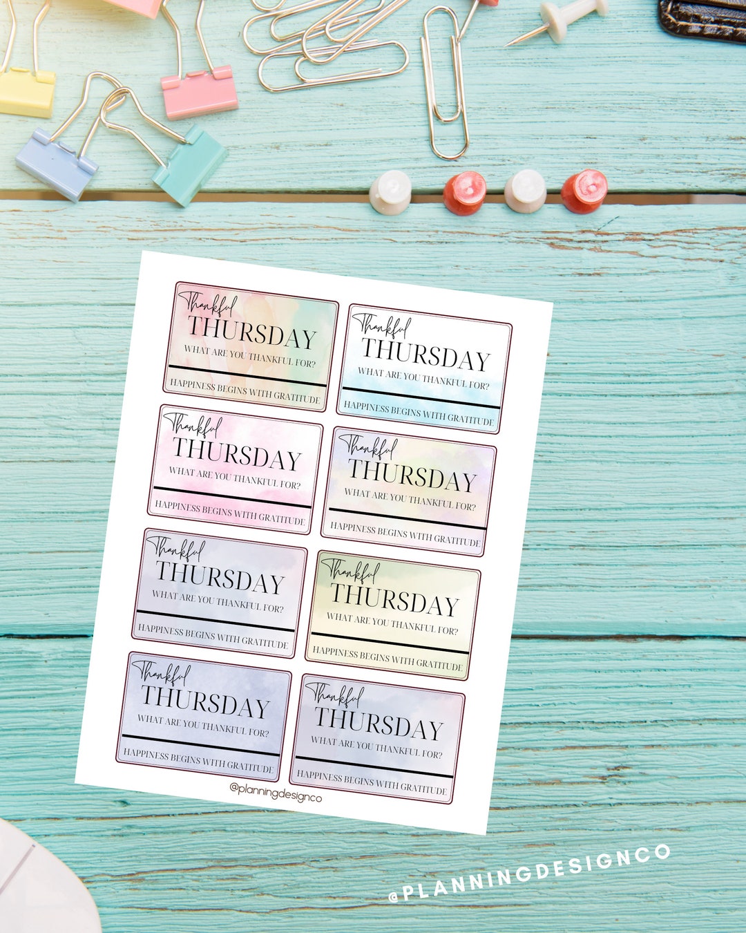 THANKFUL THURSDAY Printable Cards. - Etsy