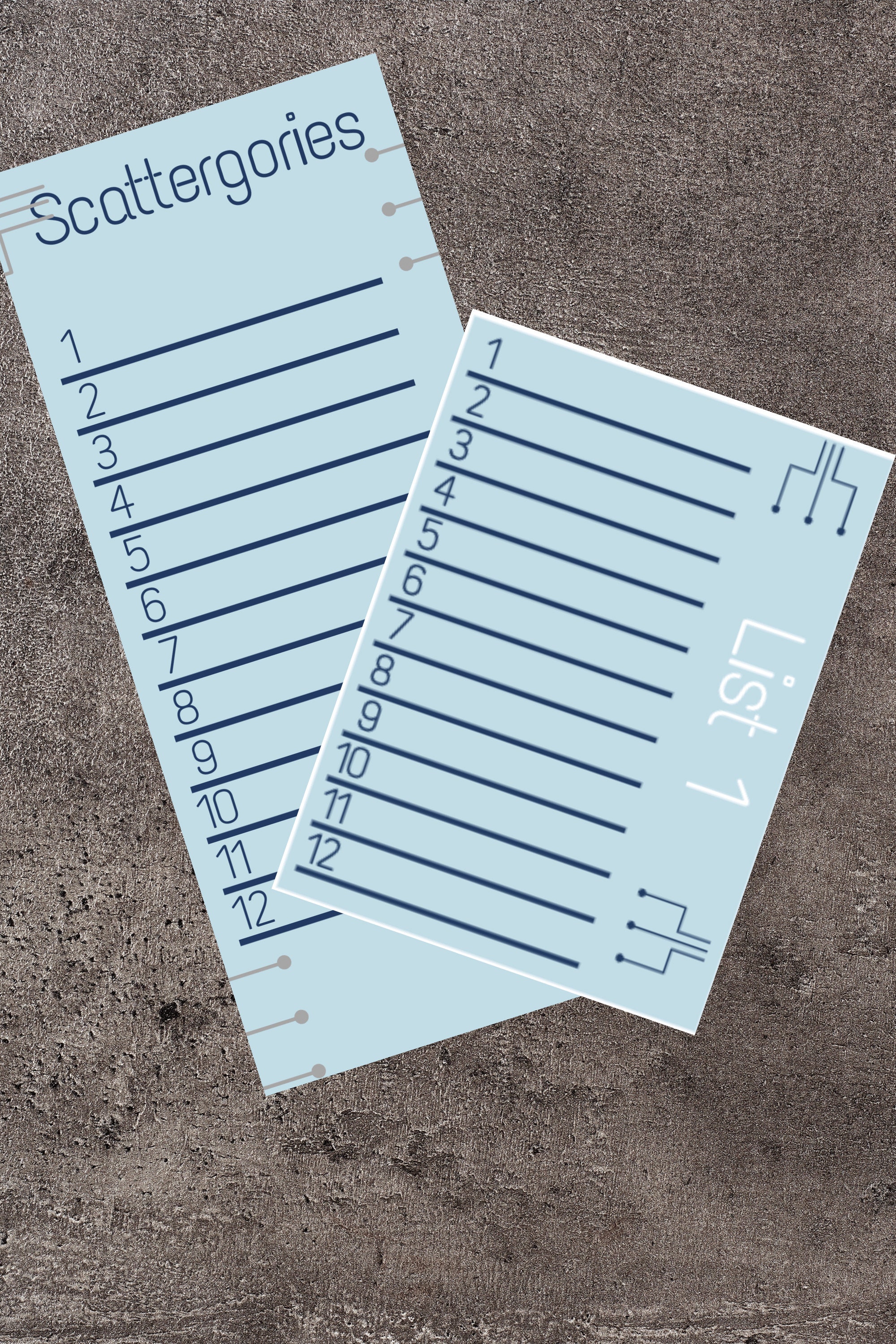Create Your Own Scattergories Printable - Etsy