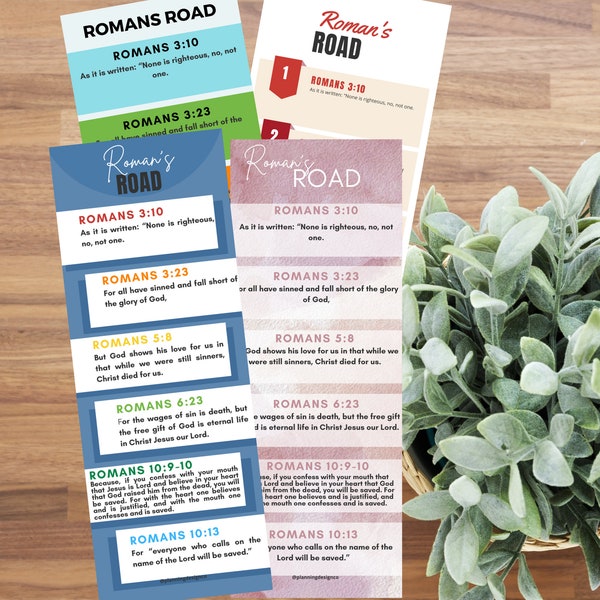 Romans Road Bookmark - Etsy