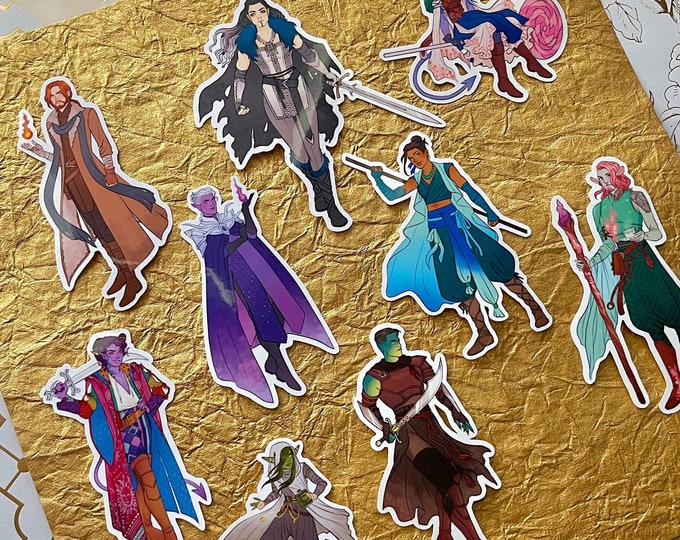 Critical Role Mighty Nein Stickers - Etsy