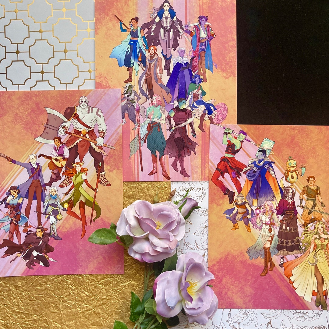 Critical Role Full Party Matte Prints - Etsy