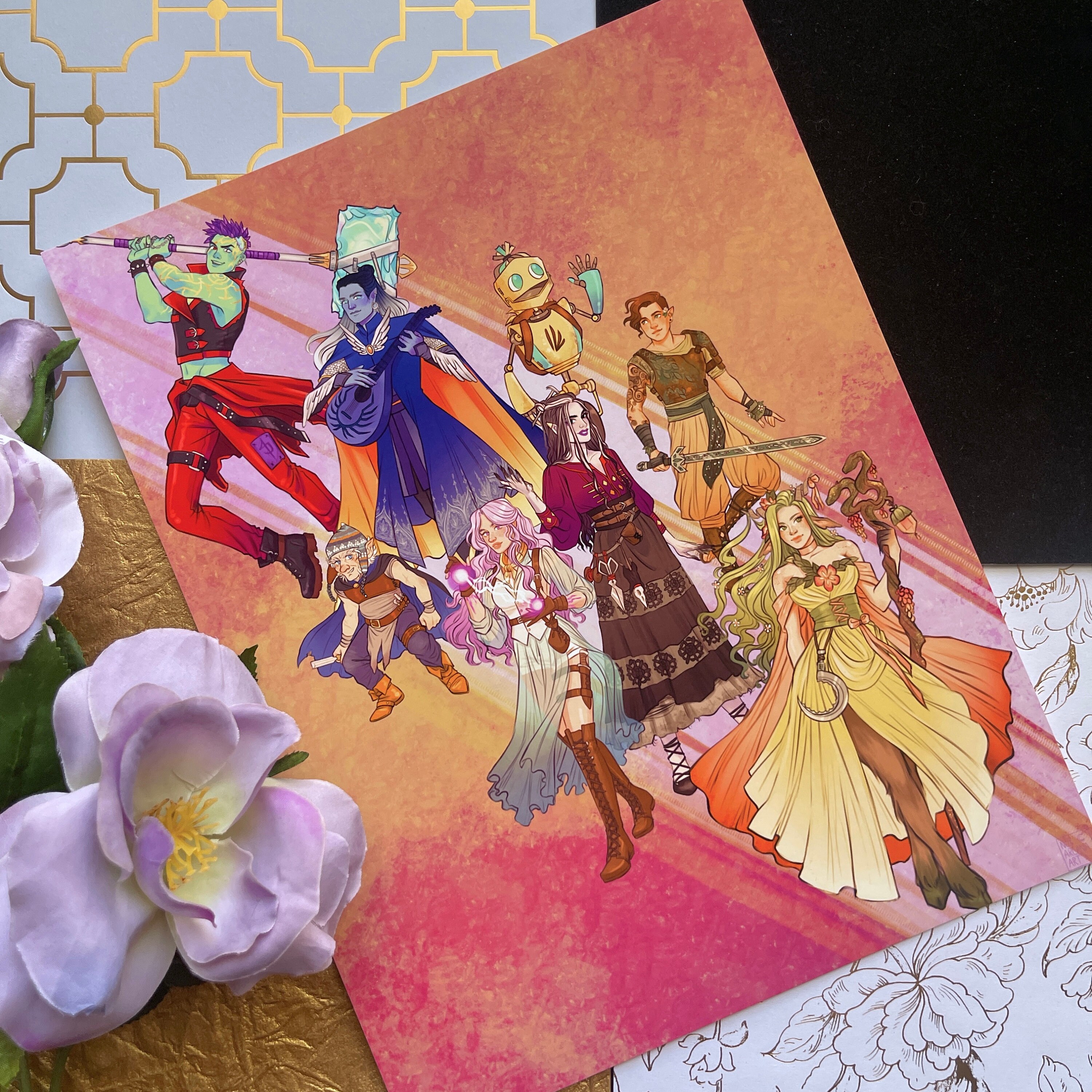 Critical Role Full Party Matte Prints - Etsy