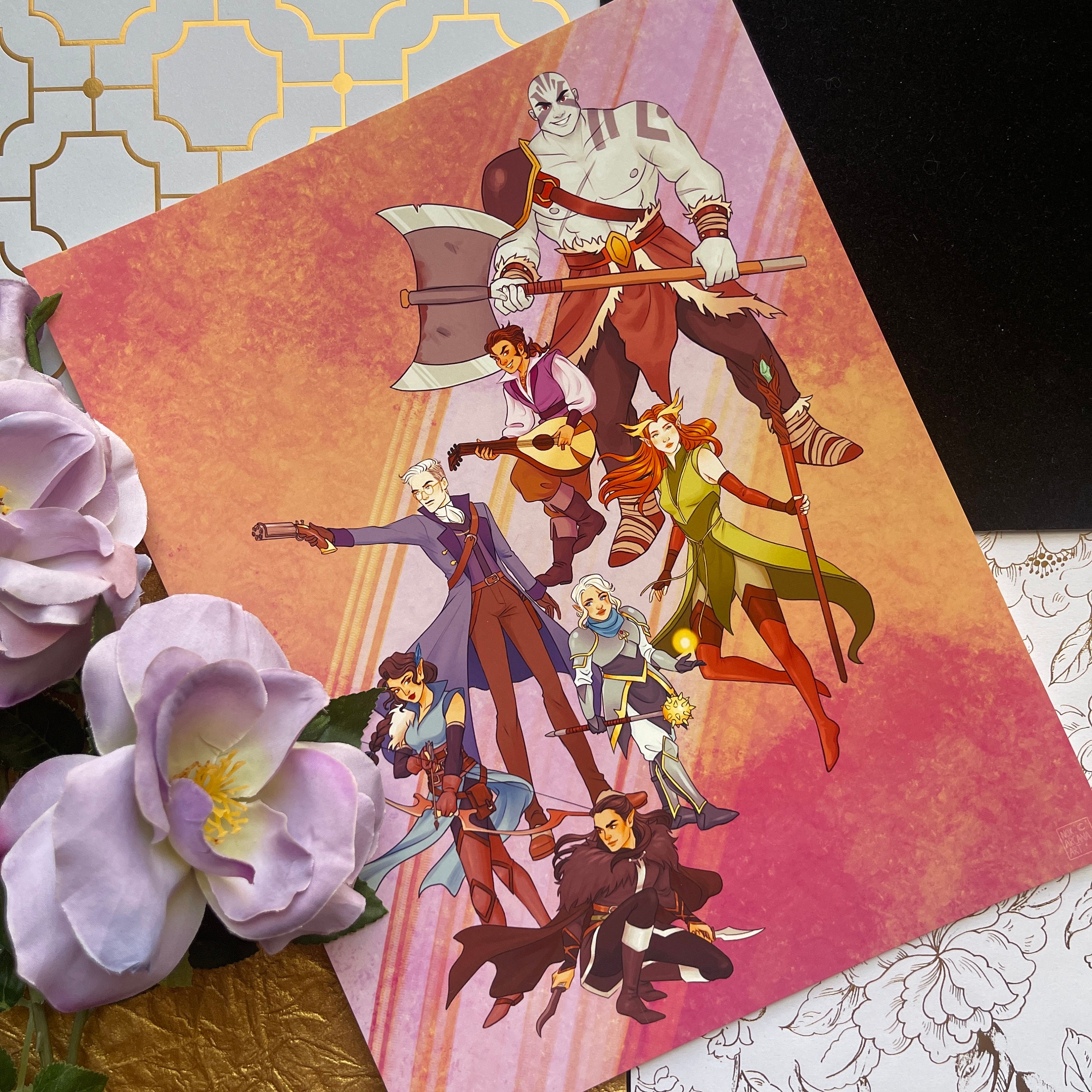 Critical Role Full Party Matte Prints - Etsy