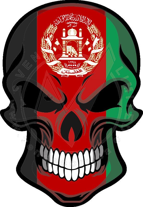 2 Afghanistan Skull Decals 6 & 3.5 - Etsy