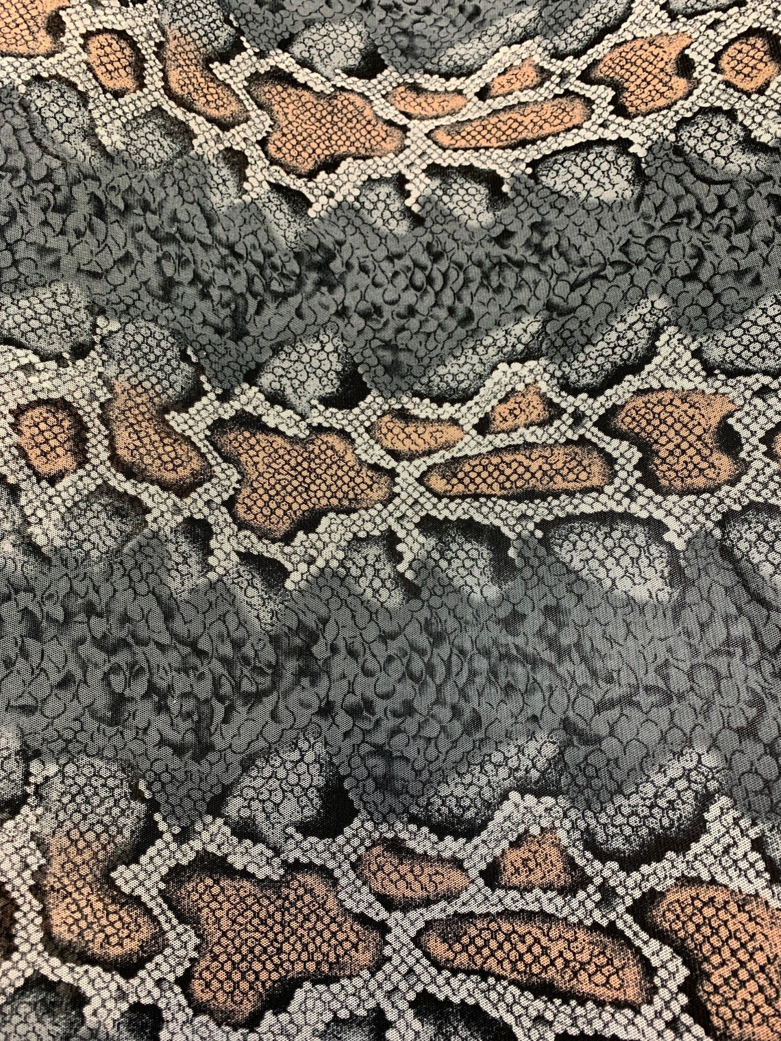 New Power Mesh Exotic Snake Design 4-way Stretch 58/60 Sold - Etsy