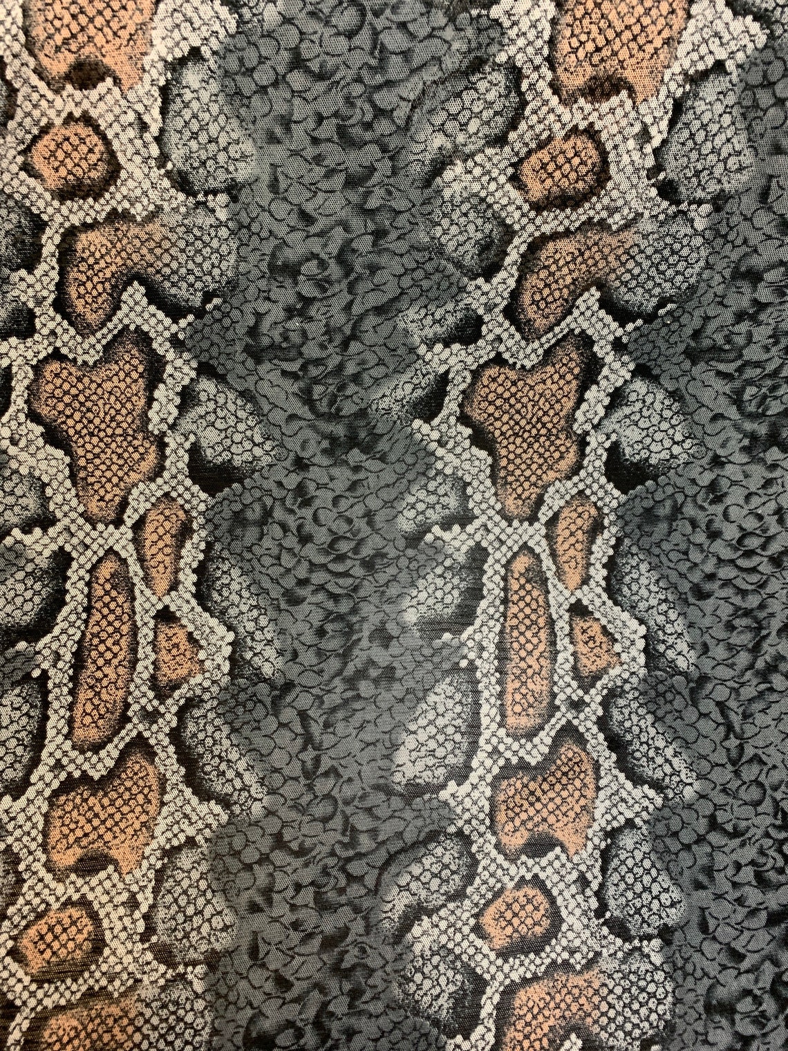 New Power Mesh Exotic Snake Design 4-way Stretch 58/60 Sold - Etsy