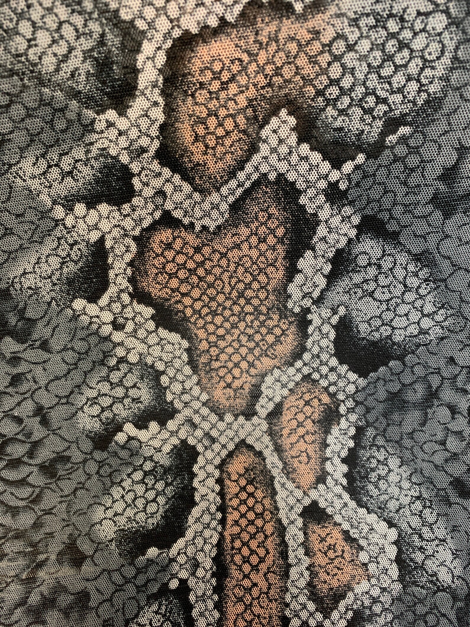 New Power Mesh Exotic Snake Design 4-way Stretch 58/60 Sold - Etsy