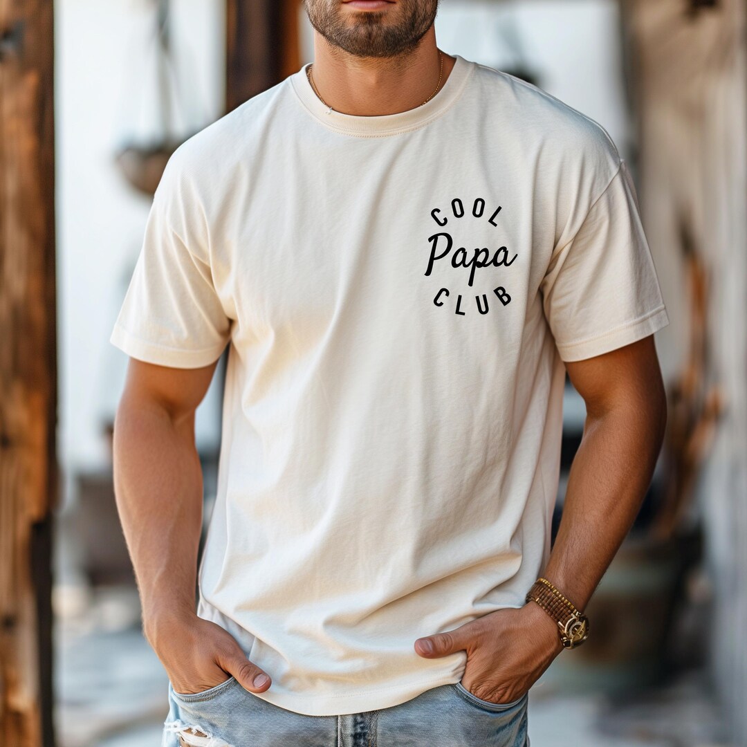 Comfort Colors® Cool Papa Club Shirt, Pocket Papa Shirt, Fathers Day ...