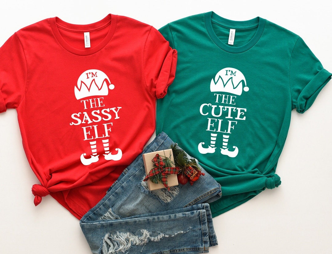 Family Group Christmas Elf Shirts, Sassy Elf Tee, Customize Elf Te ...