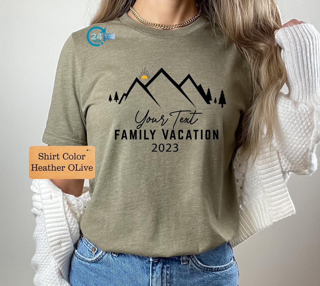 Custom Family Vacation Shirts, Personalized Family Matching Shirt ...
