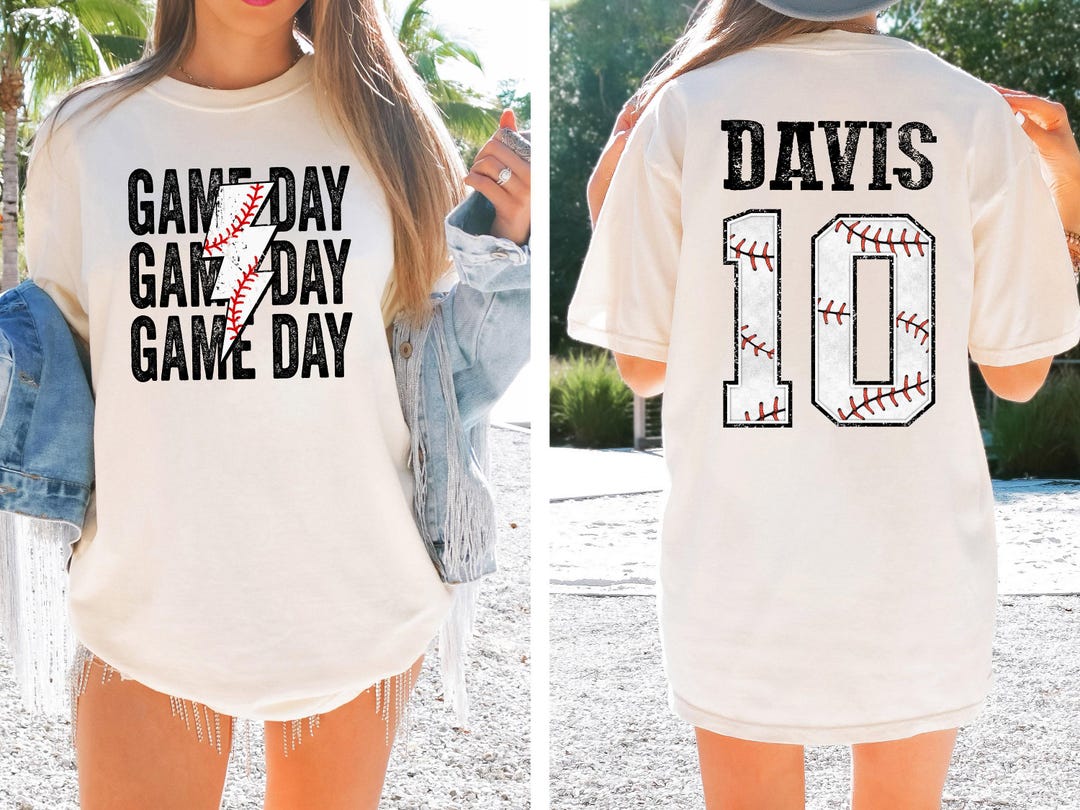 Comfort Colors® Game Day Baseball Shirt, Custom Baseball Shirt ...