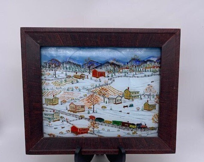 David Gottshall Reverse Painting on Glass - Etsy