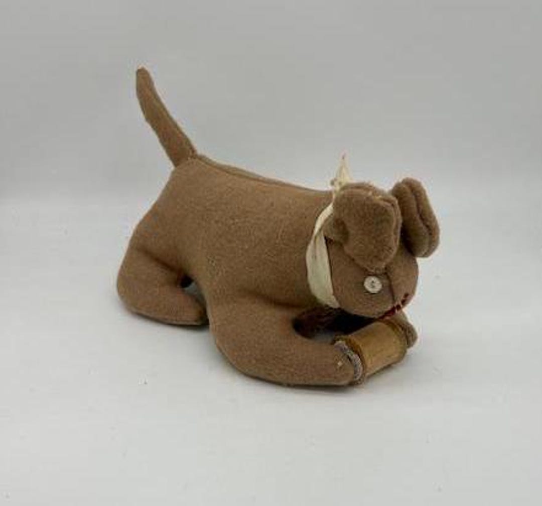 Mary Hoover Fabric Spool Dog Figure - Etsy