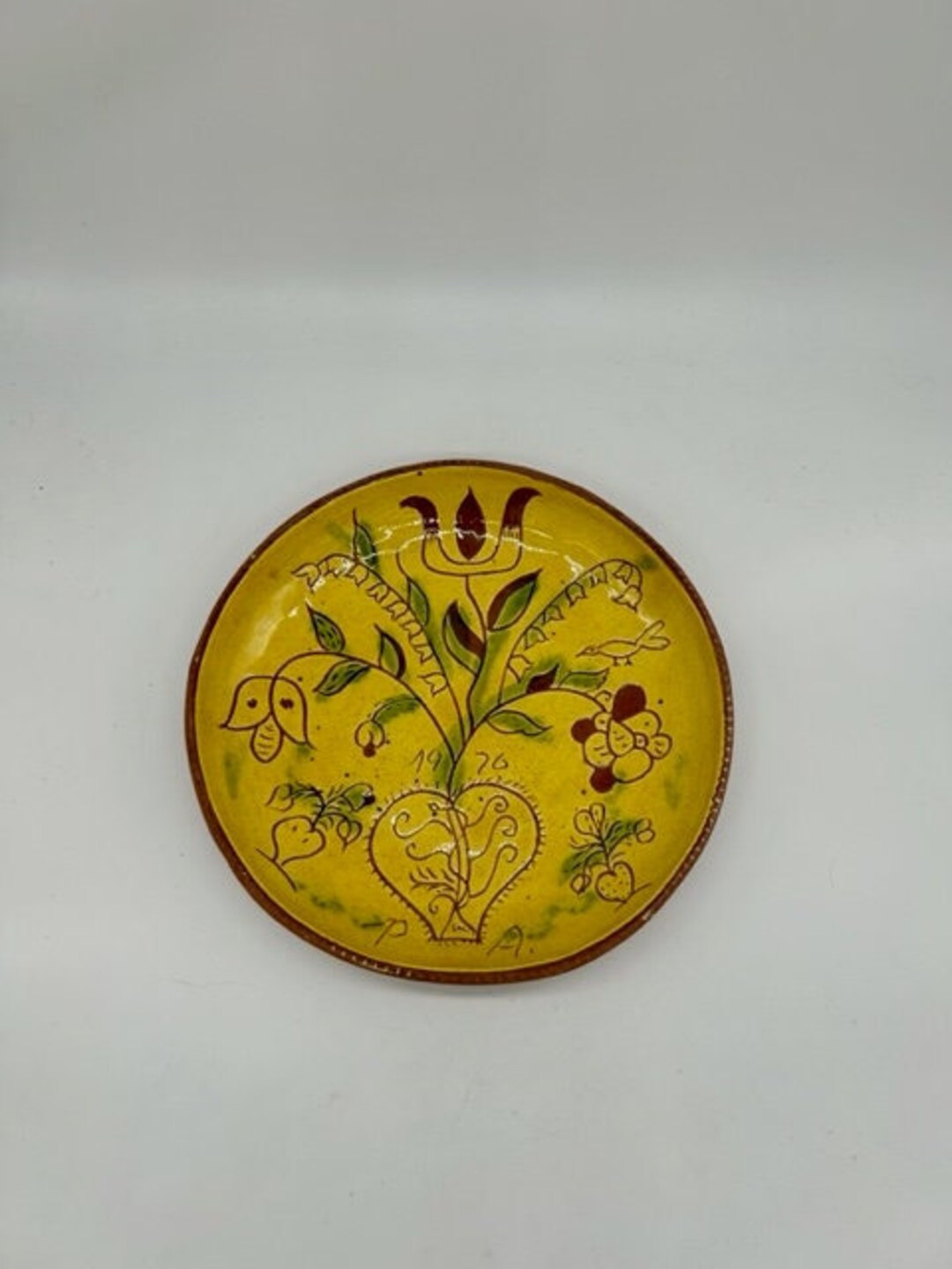 Breininger Pottery Redware Plate - Etsy