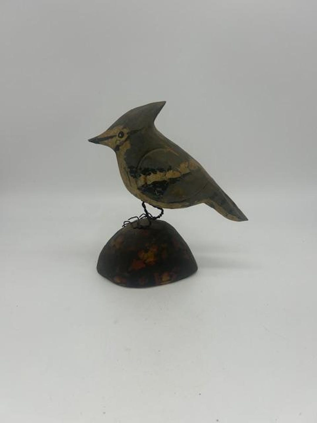 Blue Jay Folk Art Wood Carving - Etsy