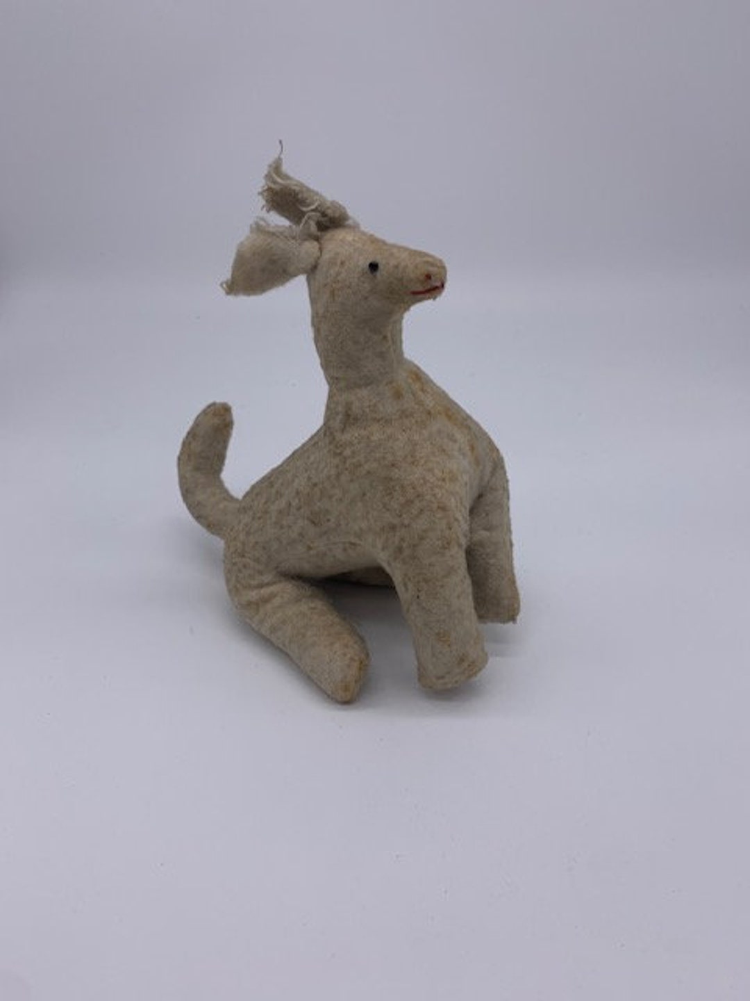 Antique Amish Felt Dog Figure - Etsy