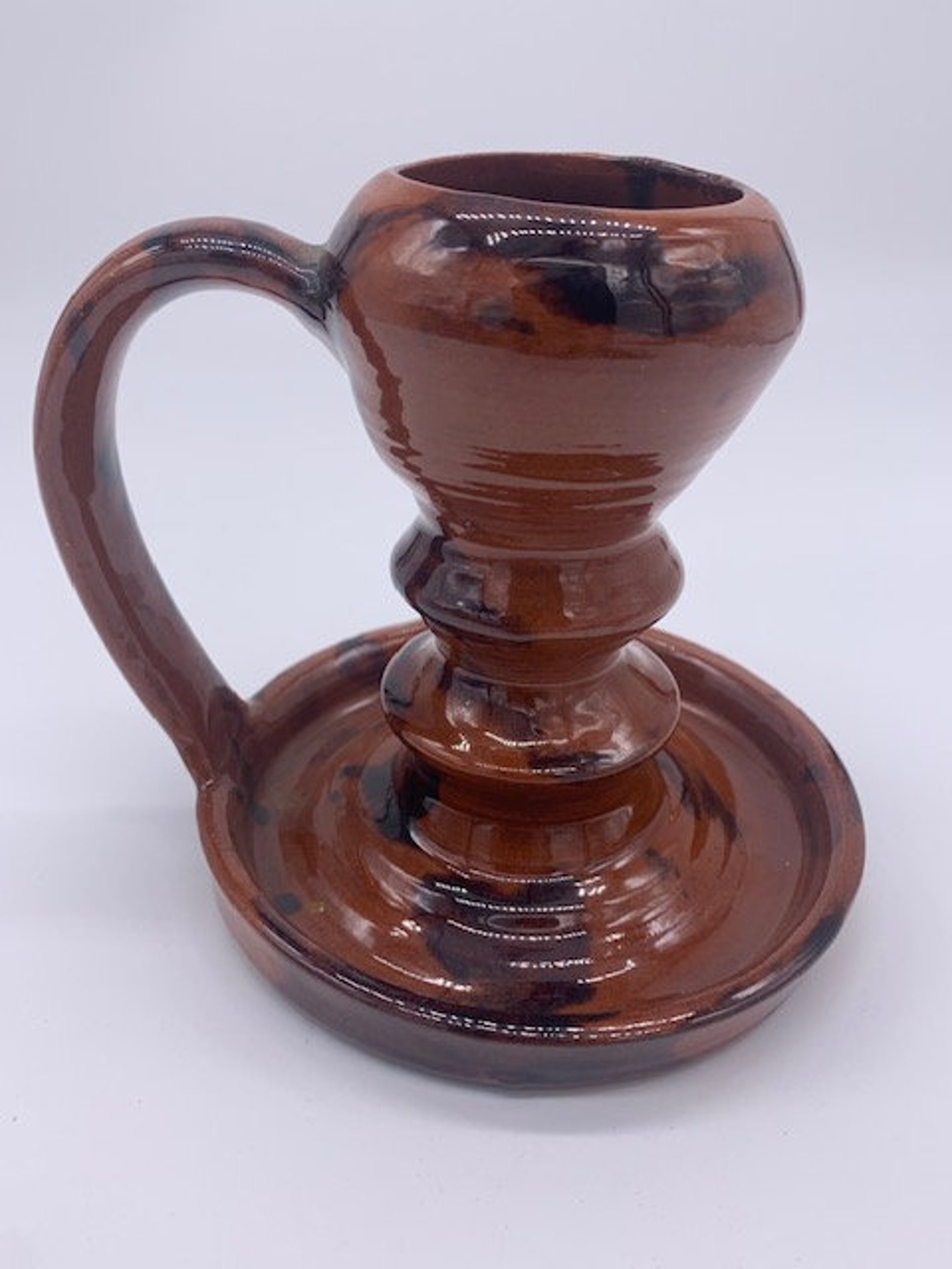 Breininger Pottery Redware Fat Lamp - Etsy