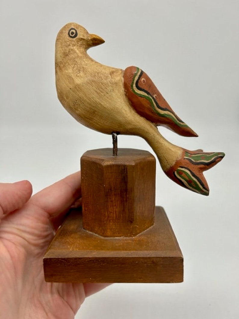 Walter and June Gottshall Folk Art Bird Carving - Etsy