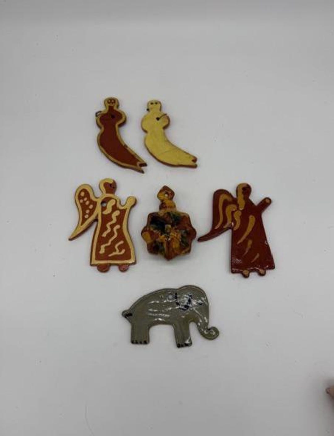 Group of Breininger Pottery Christmas Tree Ornaments - Etsy