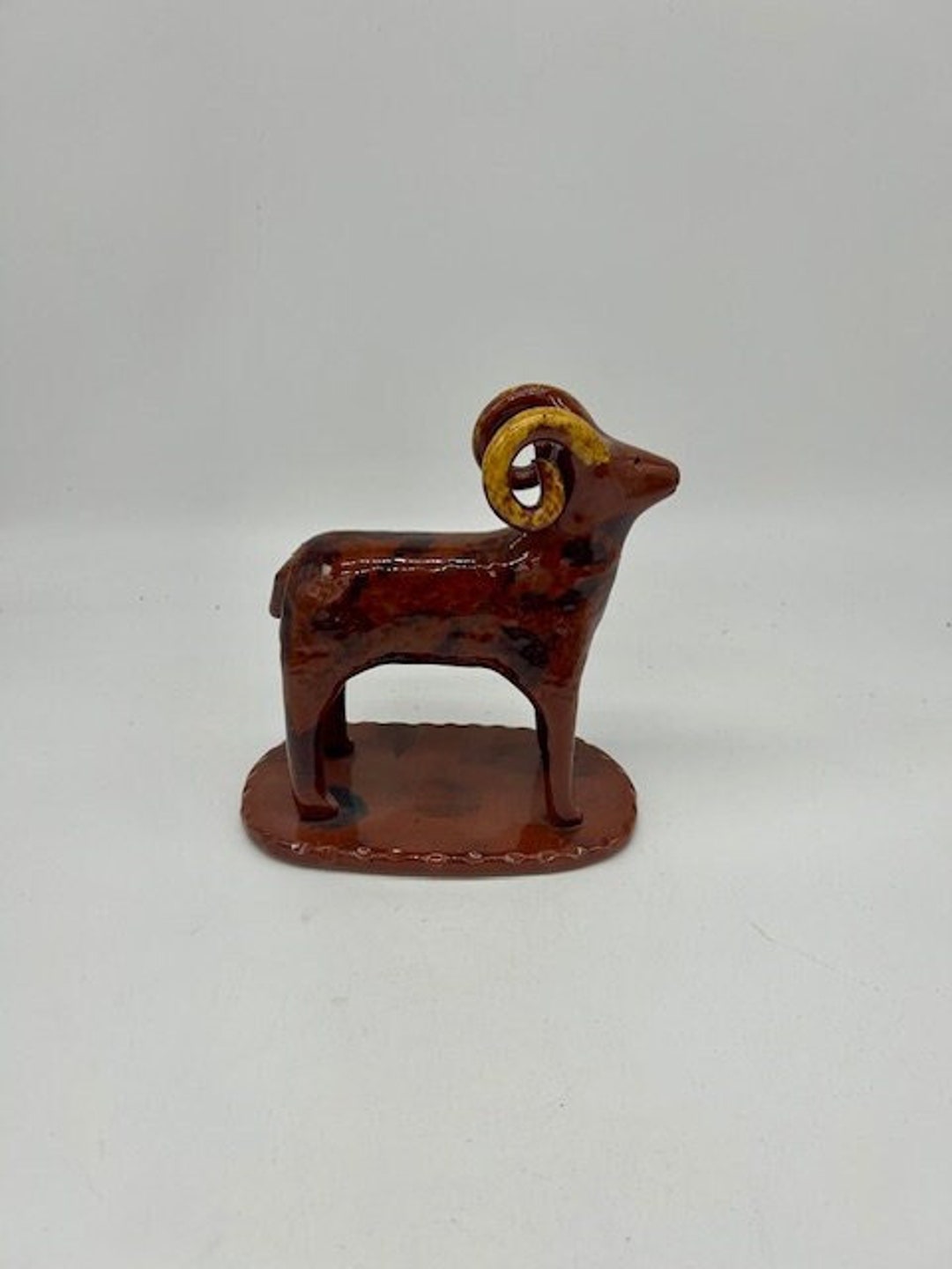 Breininger Pottery Ram Figure - Etsy