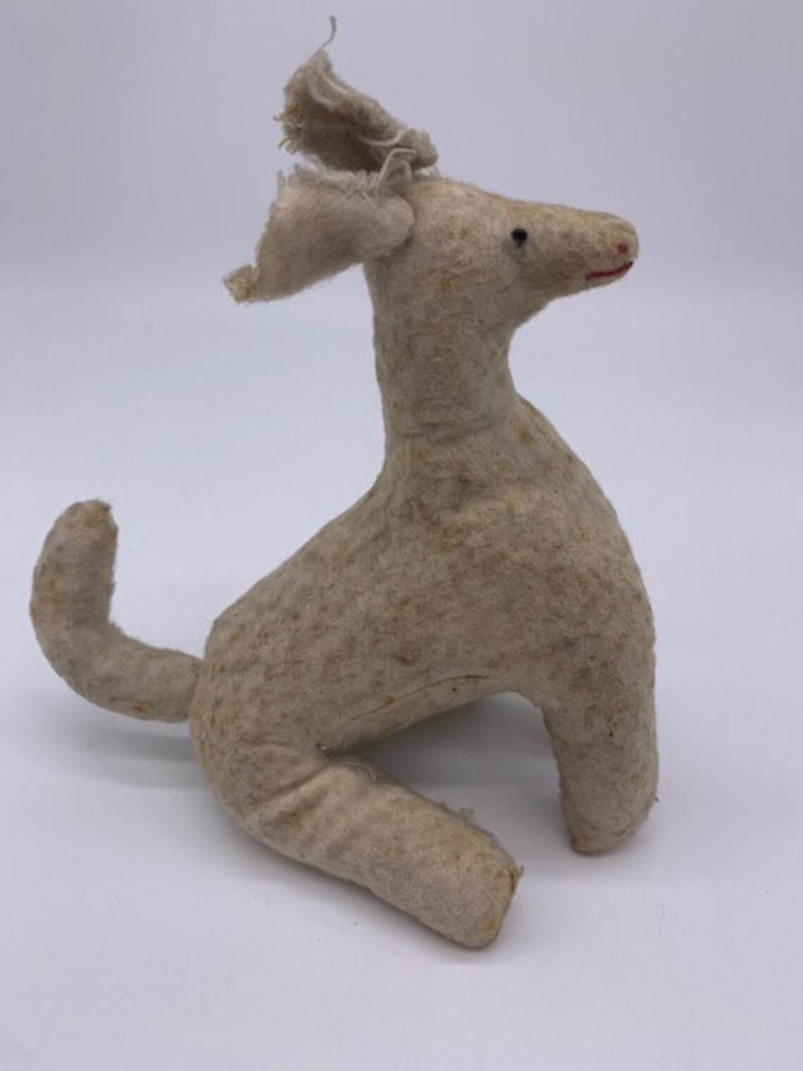 Antique Amish Felt Dog Figure - Etsy