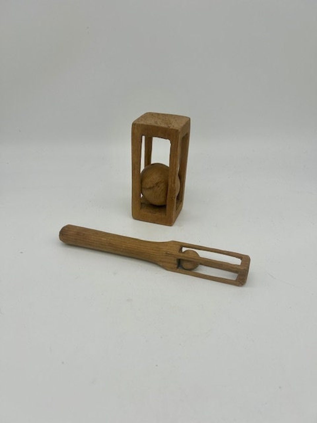 Antique "ball in Cage" Folk Art Carvings - Etsy